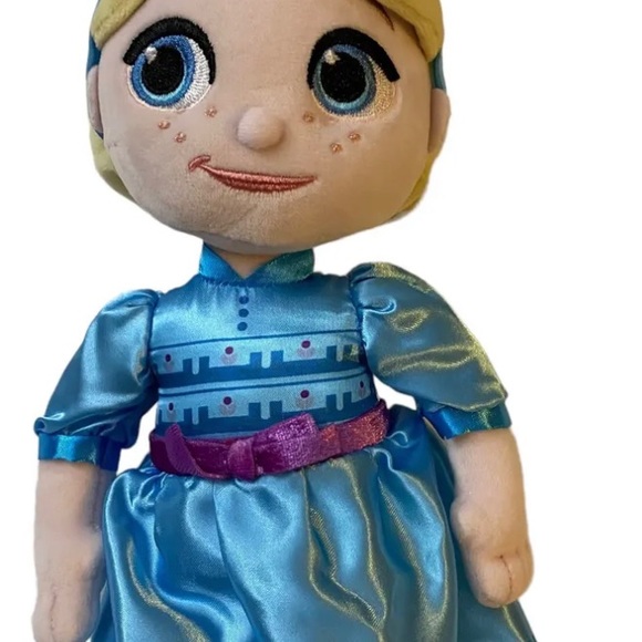 Disney | Toys | Disney Elsa Frozen Stuffed Doll Plush 3 Blue Dress ...